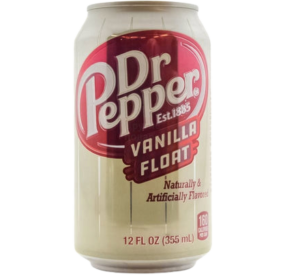Dr Pepper Vanilla Float (355ml) – wine and candy
